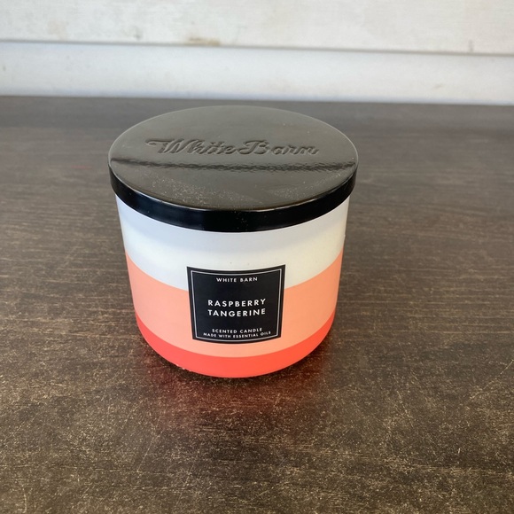 Other | Bath Body Works White Barn 3 Wick Raspberry Tangerine | Poshmark